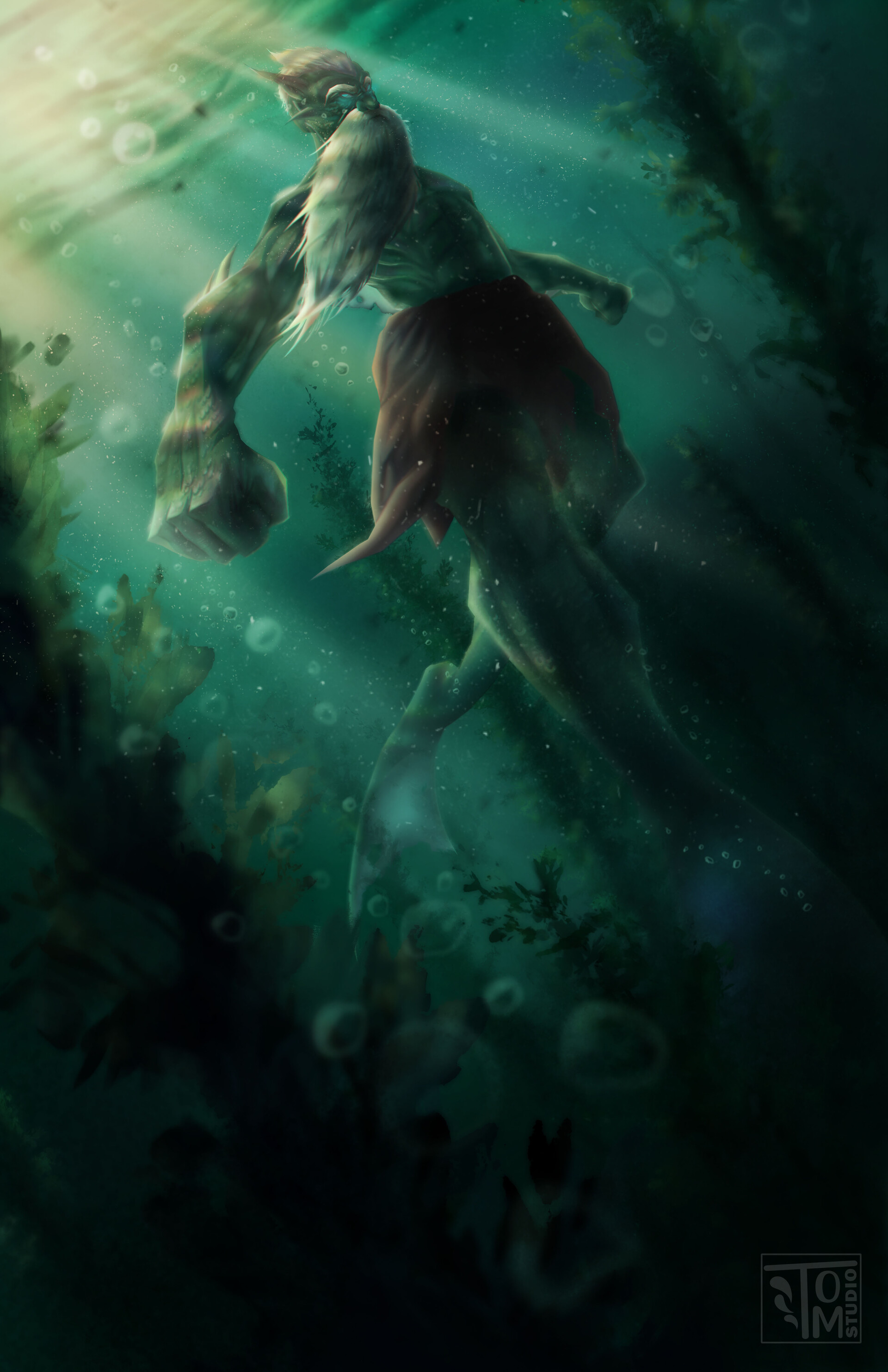 ArtStation - 'The Cursed Man: Vodnik' - Concept Art, Illustration