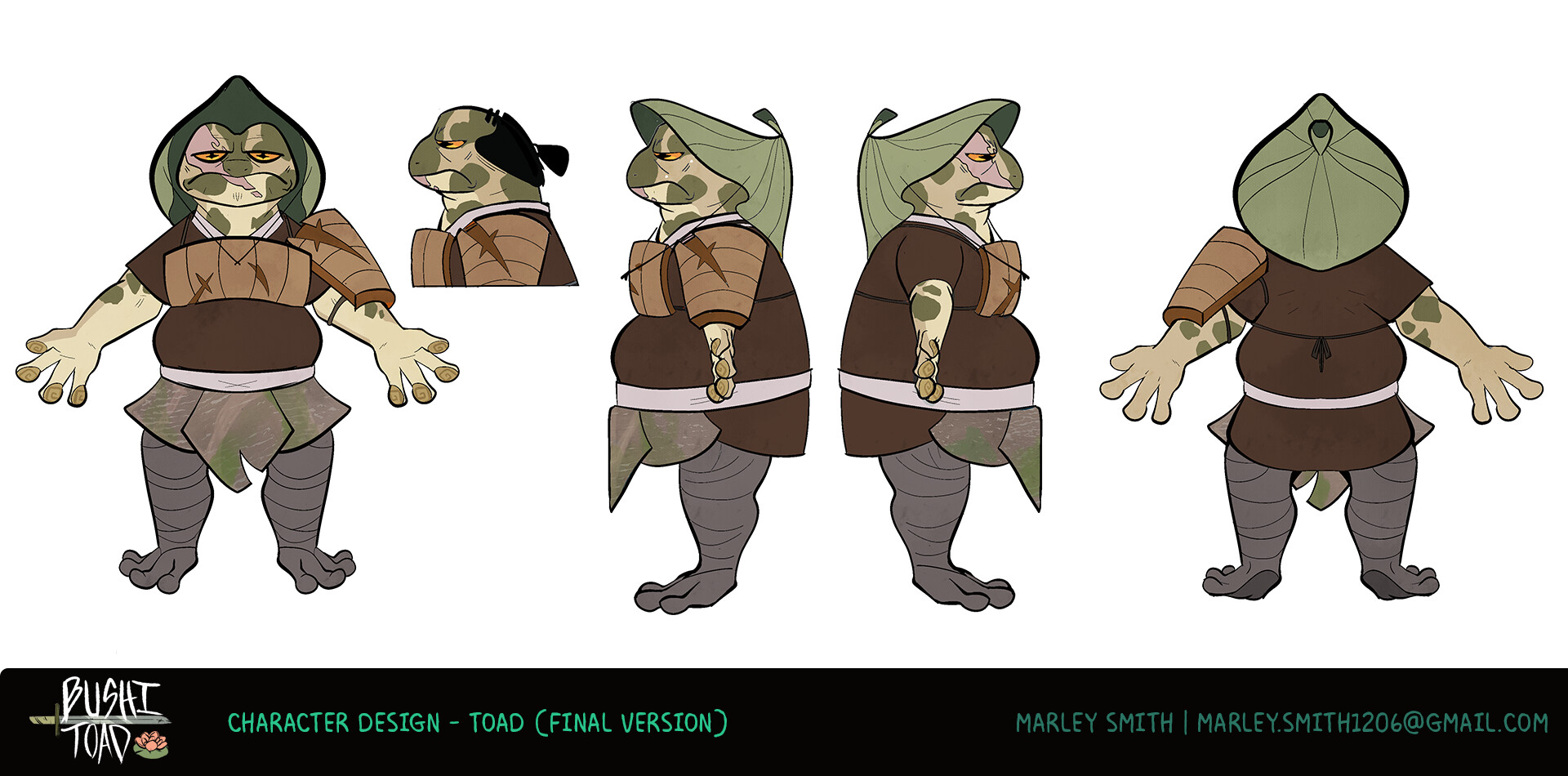 Marley Smith - CHARACTER DESIGN - SHORT ANIMATED FILM: BUSHITOAD