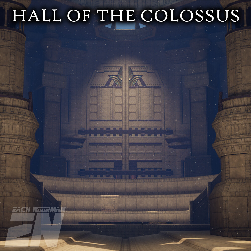 ArtStation - Hall of the Colossus Game Environment