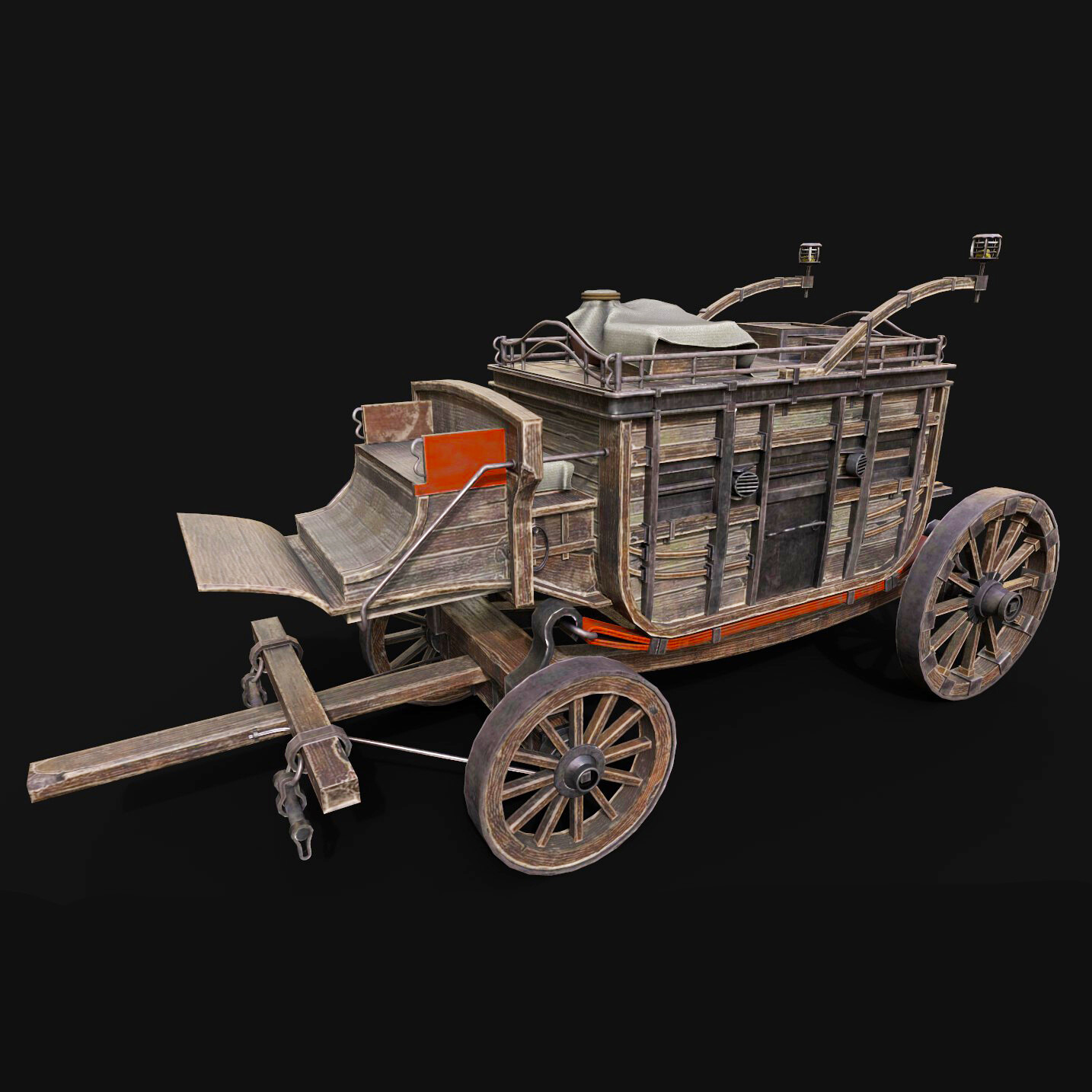 ArtStation - Medieval Wooden Carriage