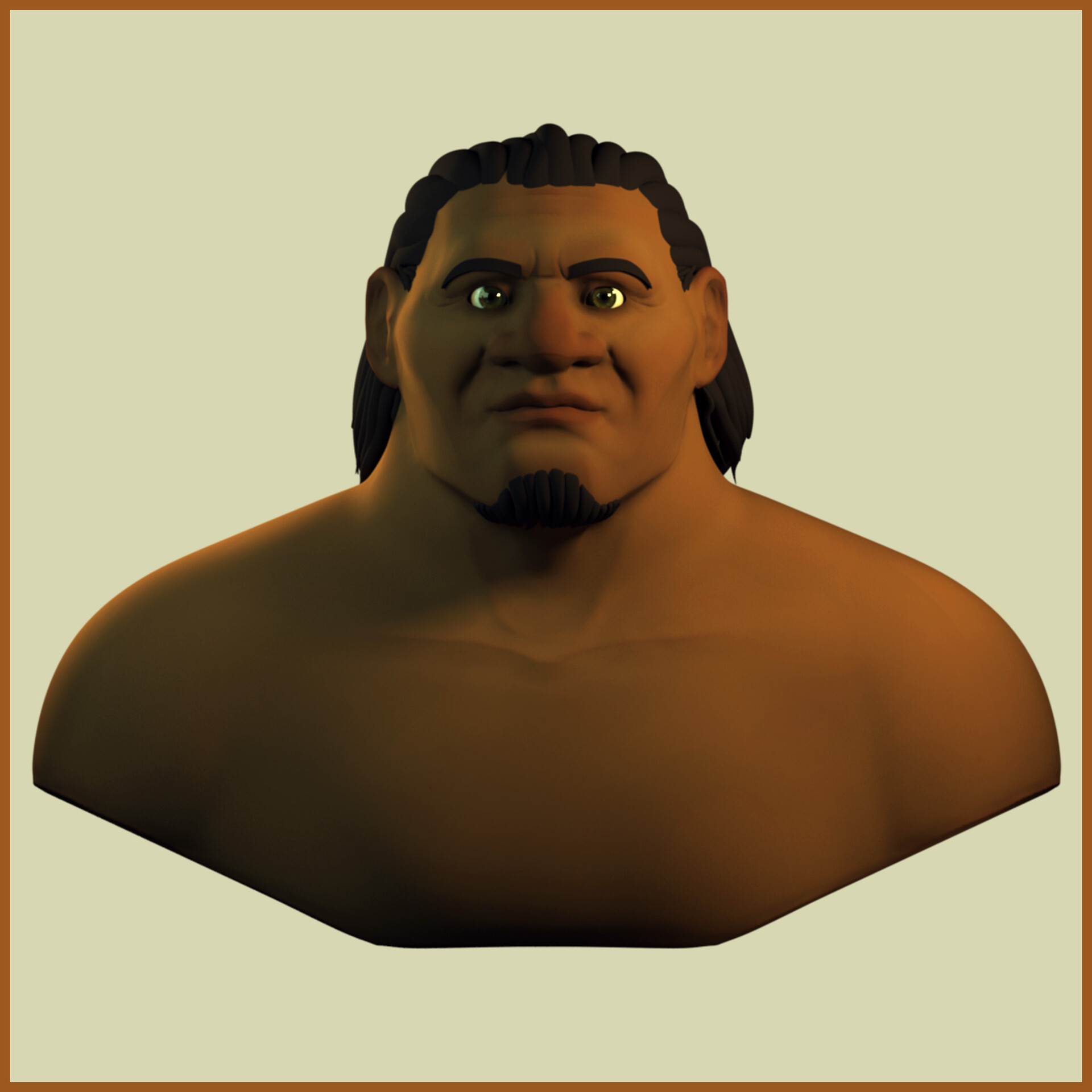 ArtStation - Bust Sculpt Chief Tui of Maona