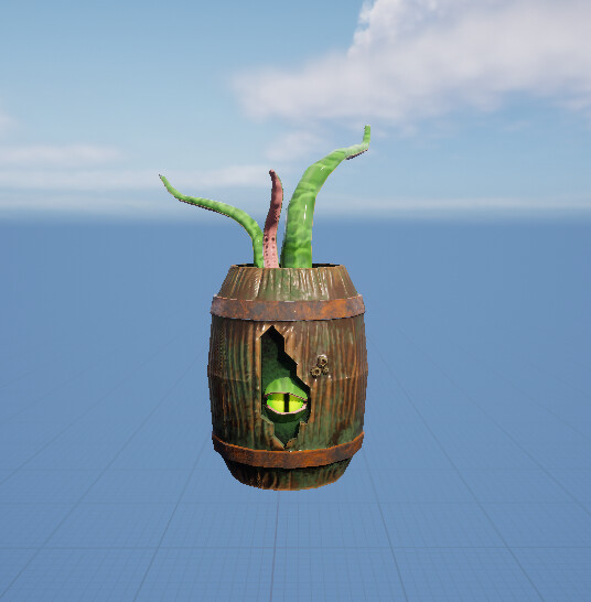 ArtStation - Deep-Sea Barrel Creature