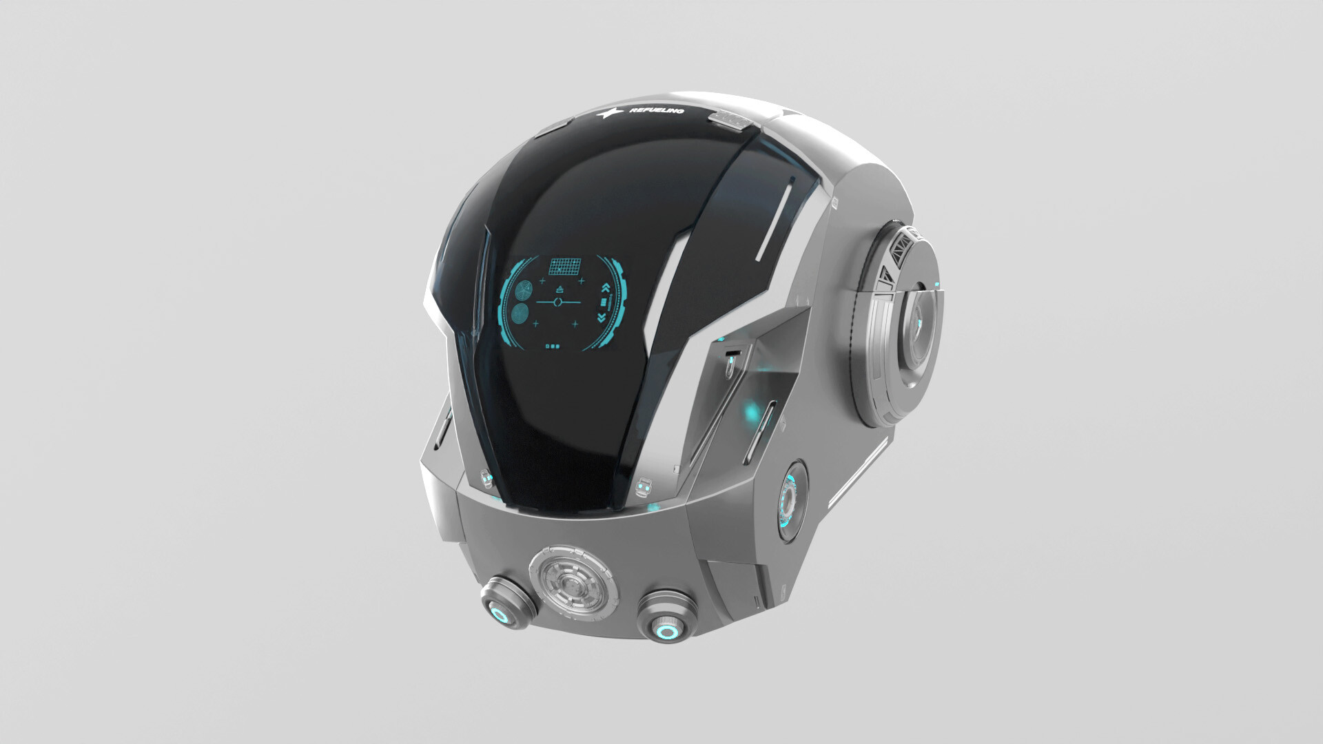 ArtStation - Sci-fi Bot Helmet
