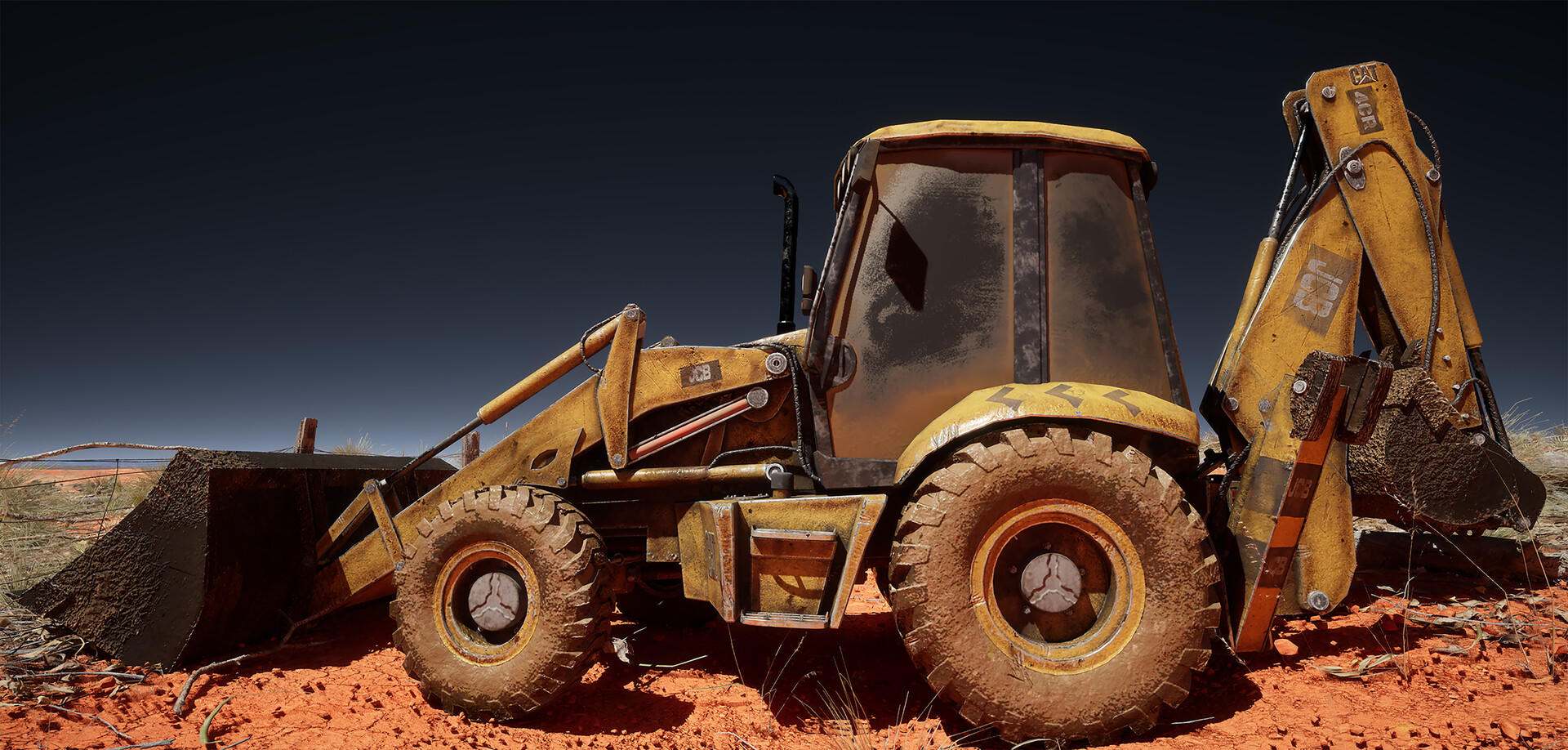 ArtStation - J.C.B (Backhoe loader)