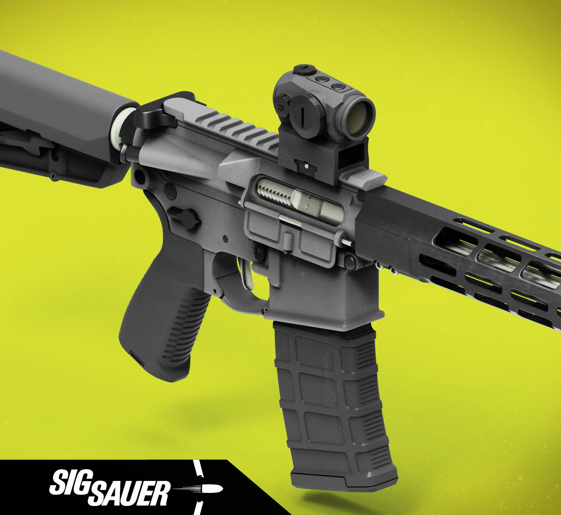 ArtStation - WIP Sig Sauer M400 Tread Coil