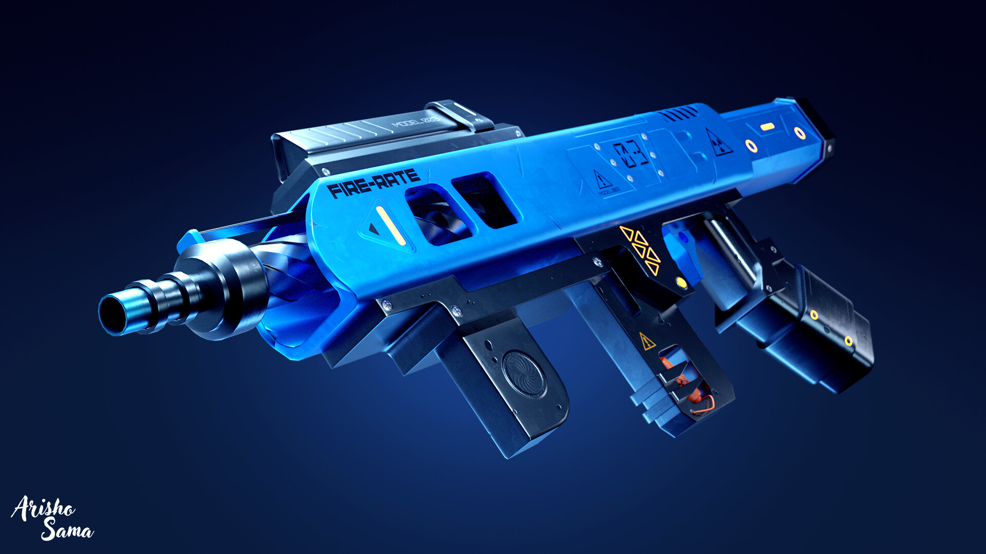 ArtStation - Sci-Fi AutoGun and HandGun