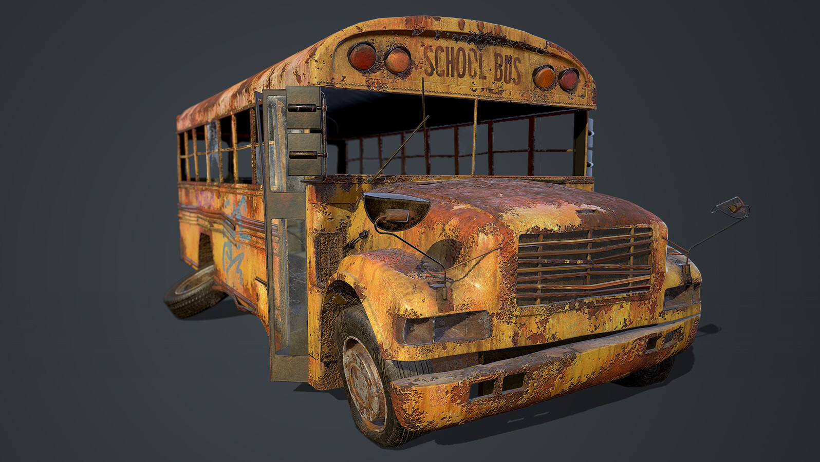 ArtStation - School Bus