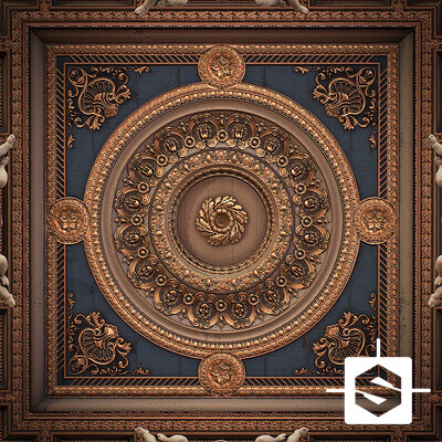 ArtStation - Decorative Ceiling Tile