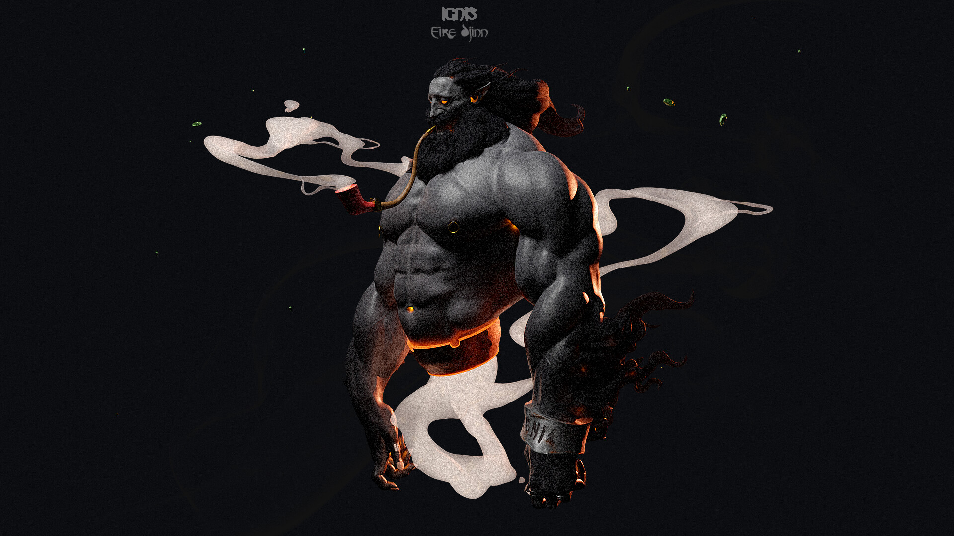 ArtStation - Ignis, the Fire Djinn [Fan Art]