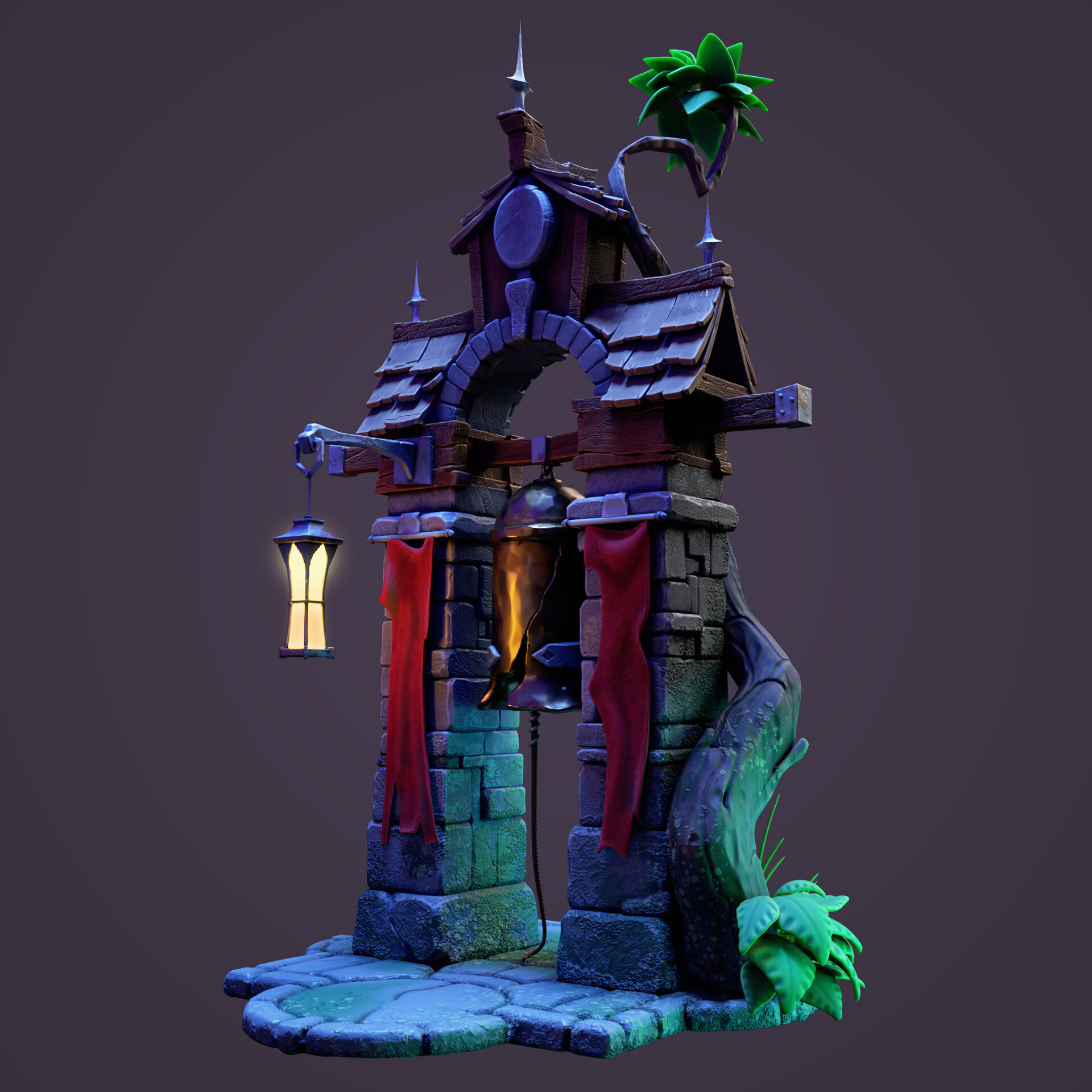 ArtStation - Stylized Bell Tower