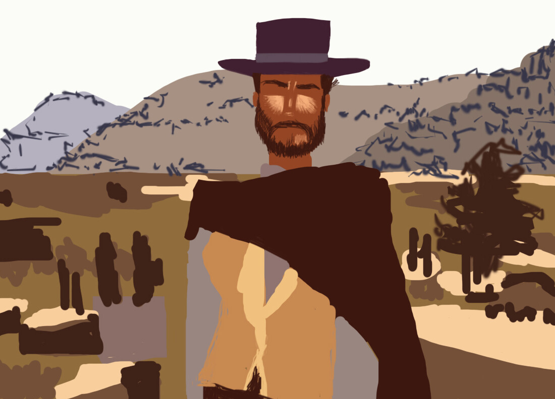 ArtStation - The cowboy - Character concept art practice project