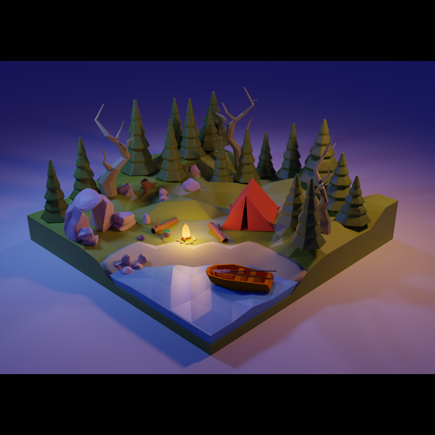 ArtStation - 3d forest