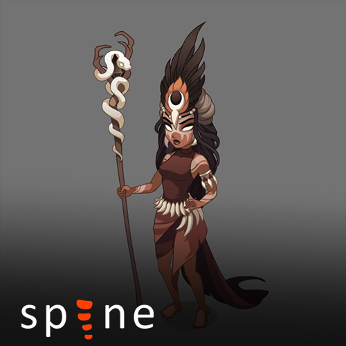 ArtStation - Shaman - Spine Animation