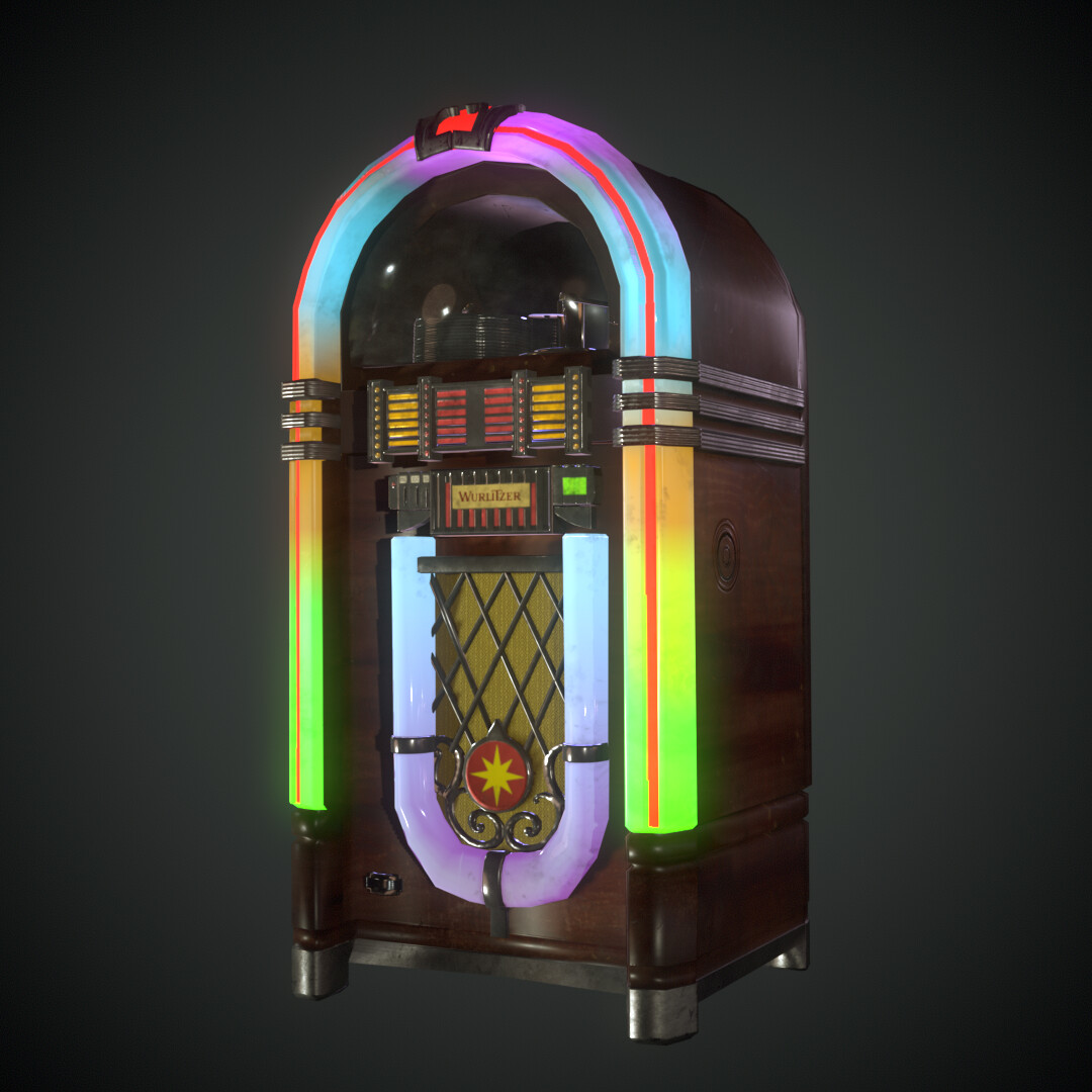 ArtStation - Wurlitzer Jukebox 1940s