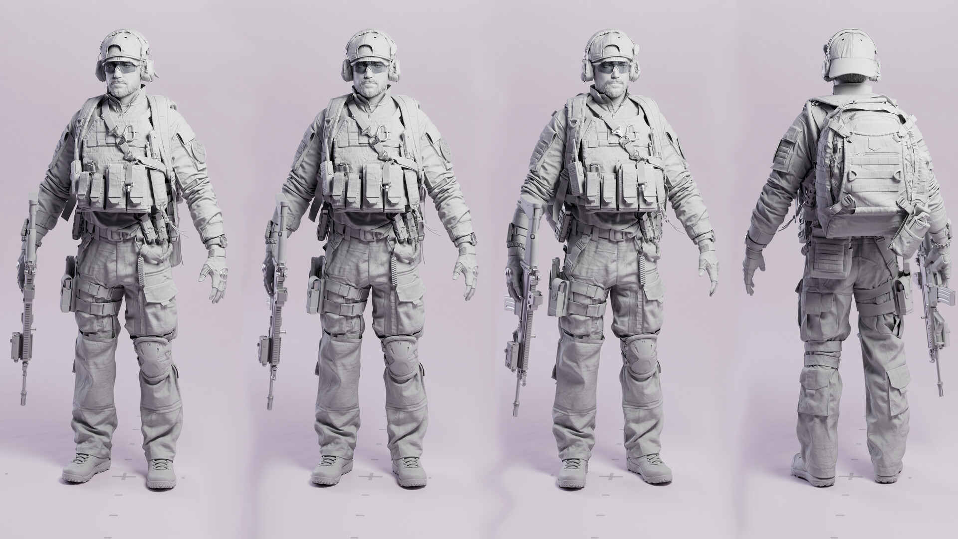 ArtStation - Tactical suit（Marvelous Designer