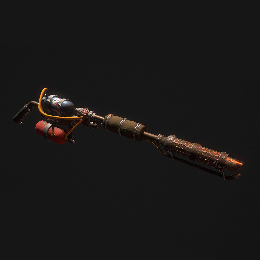ArtStation - Steampunk Flamethrower