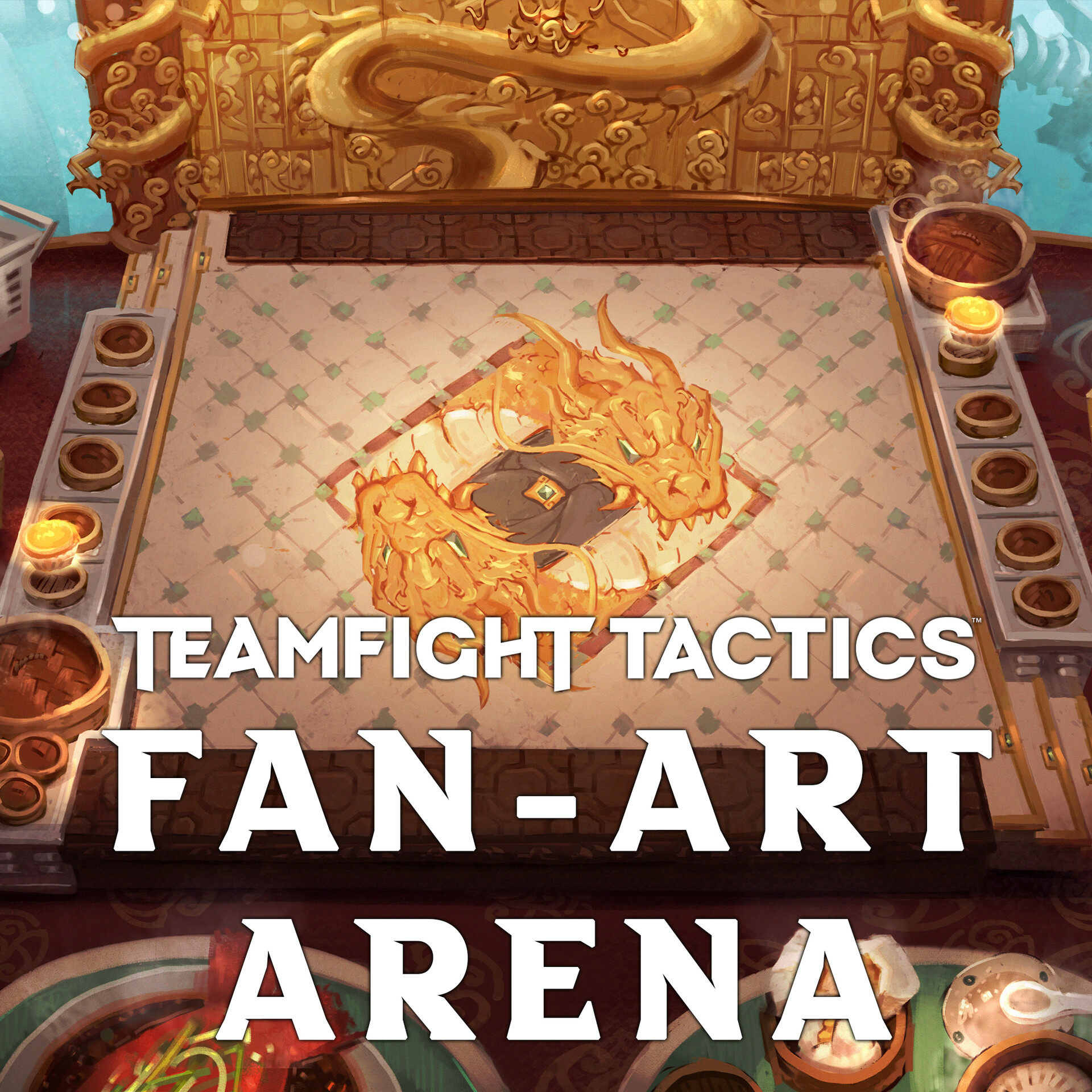 ArtStation - Teamfight Tactics - Arena Fan Art: "Dragon's Feast"