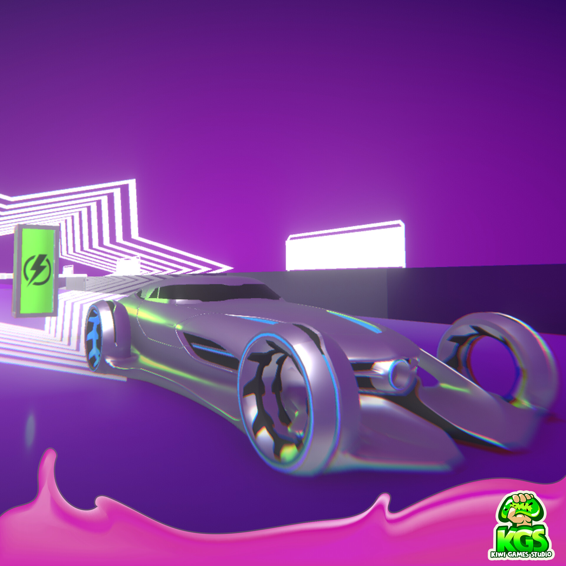 ArtStation - Futuristic racing 3D