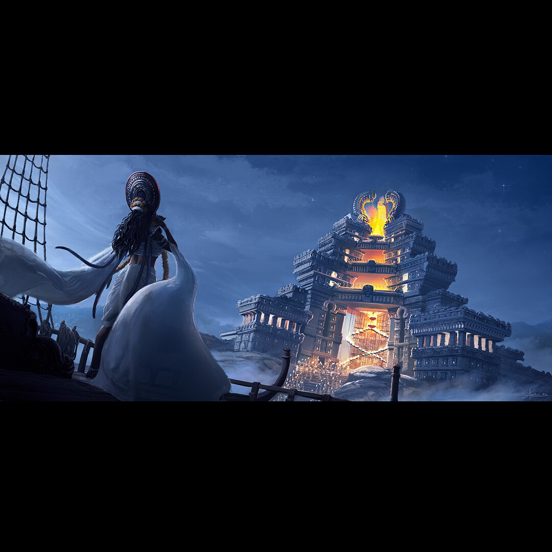 ArtStation - Shore temple - Lighting Ceremony