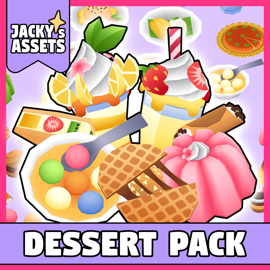 ArtStation - Jacky's Lowpoly Dessert Pack