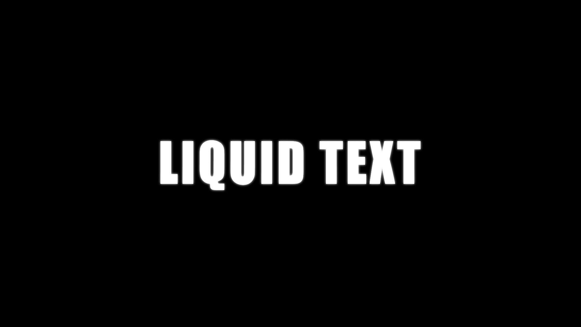ArtStation - Liquid text animation