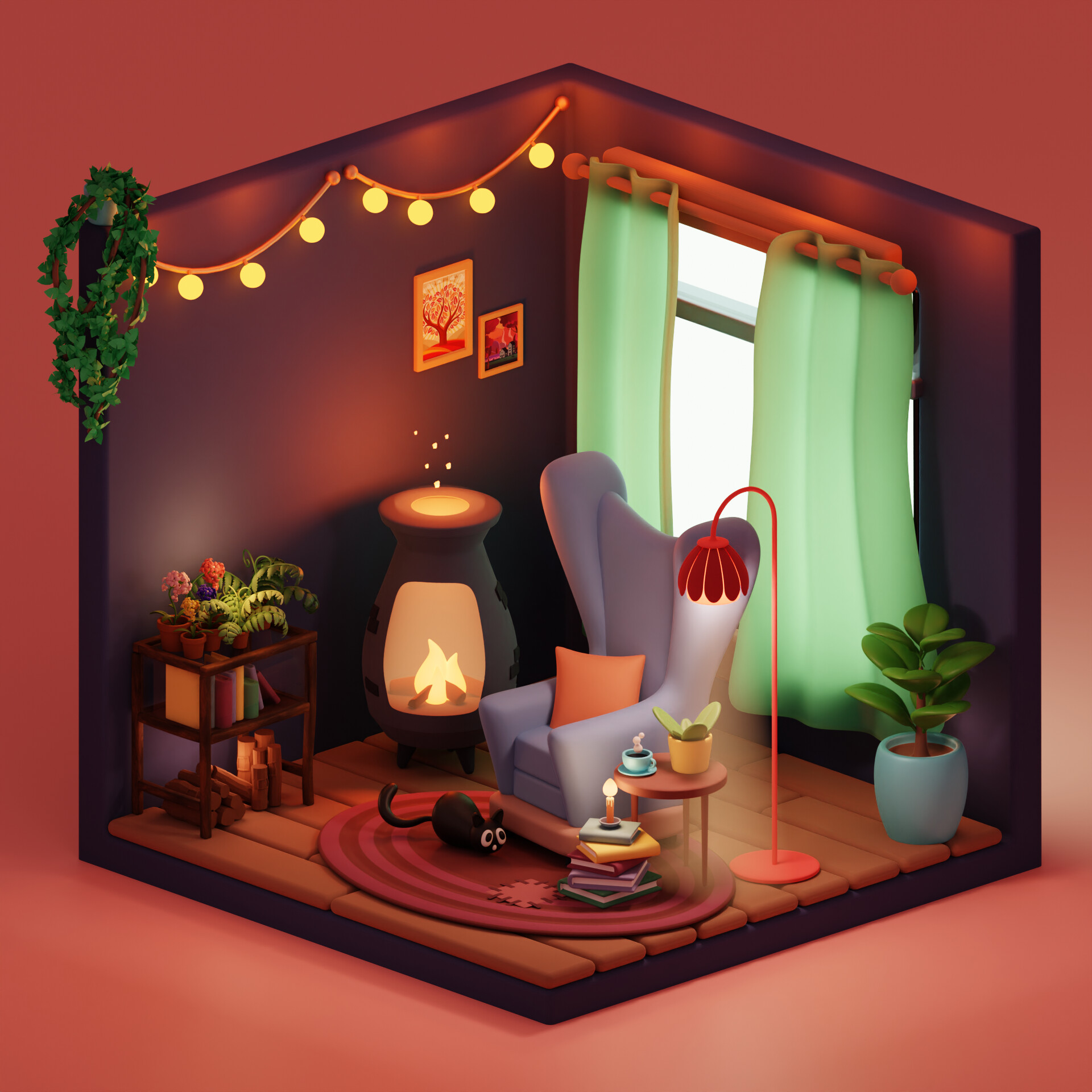 ArtStation - Cozy Corner