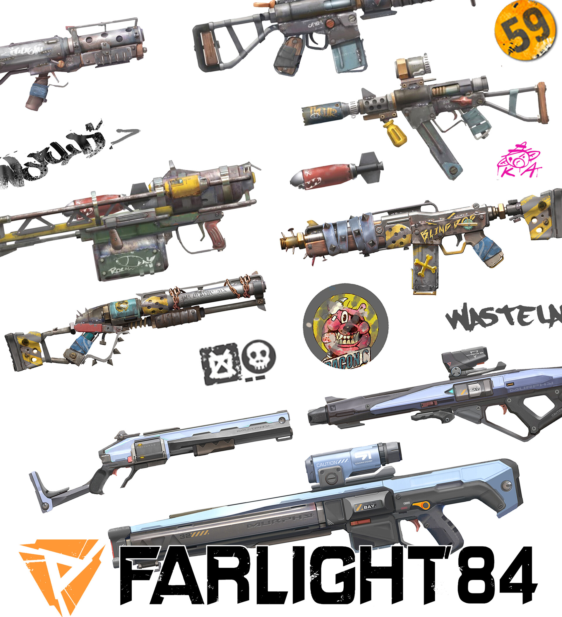 ArtStation - Farlight 84 wasteland weapon series 01