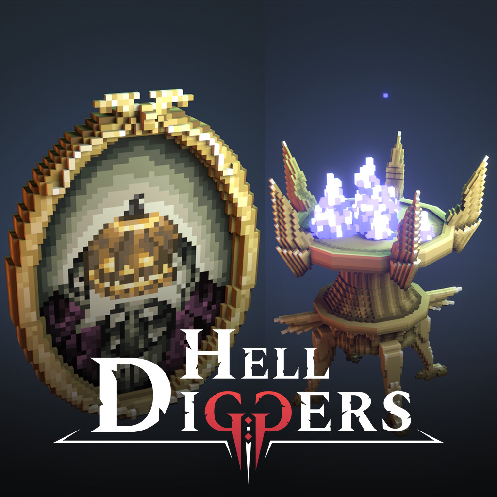 ArtStation - Hell Diggers - Props and gear assets