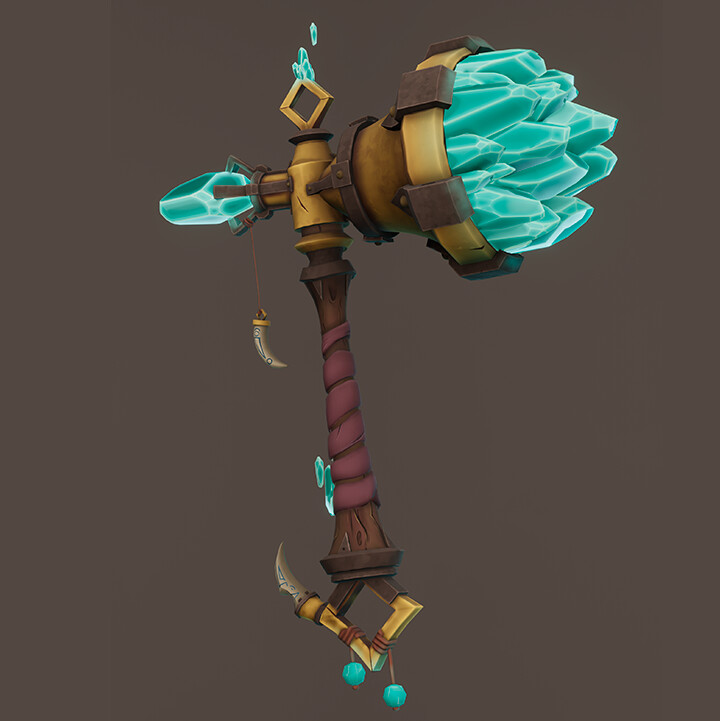 ArtStation - Handpainted Reluctant King Hammer