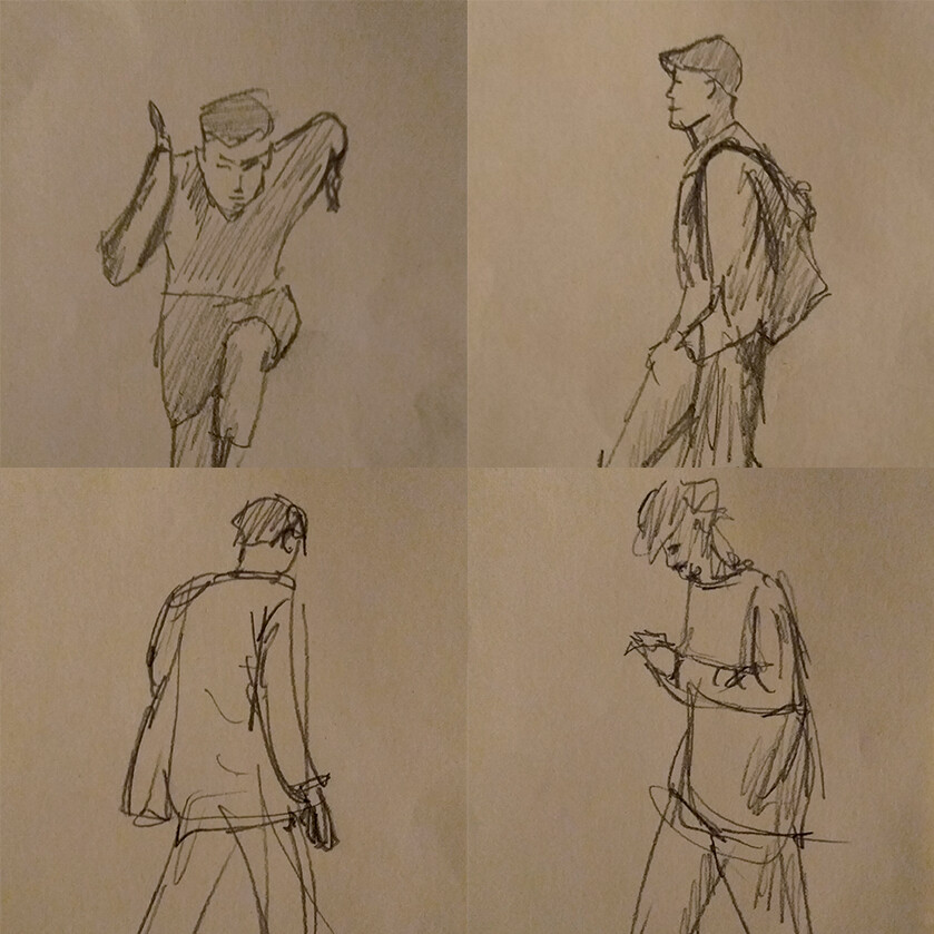 ArtStation - Pose Sketches 1