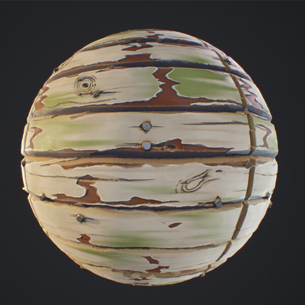ArtStation - Wood Painted | Substance Designer 2022
