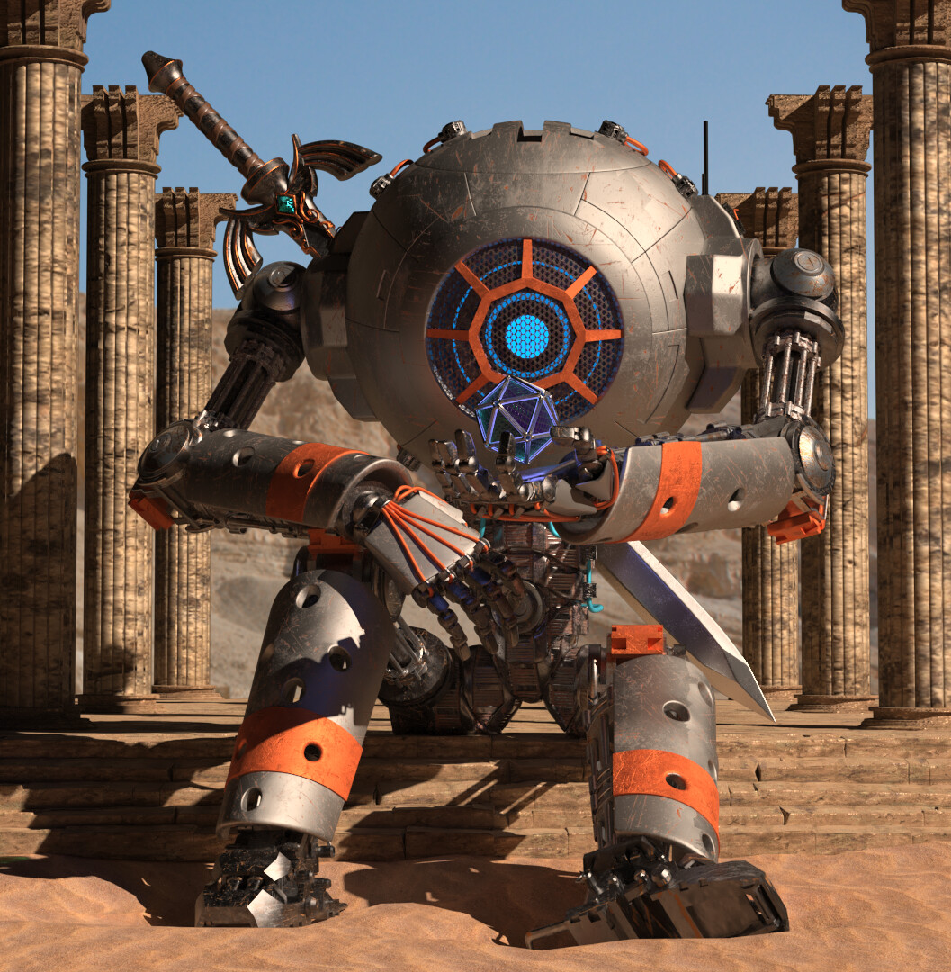 ArtStation - mecha warrior