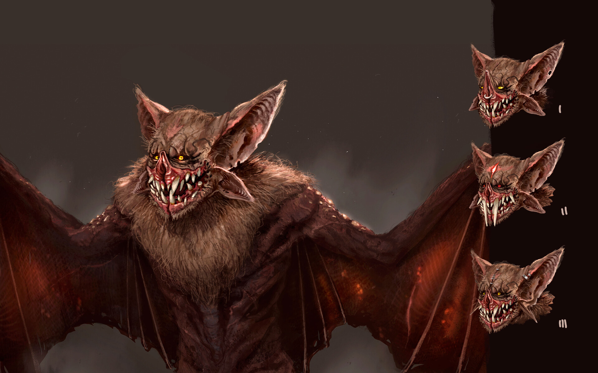 ArtStation - Bat Creature Boss