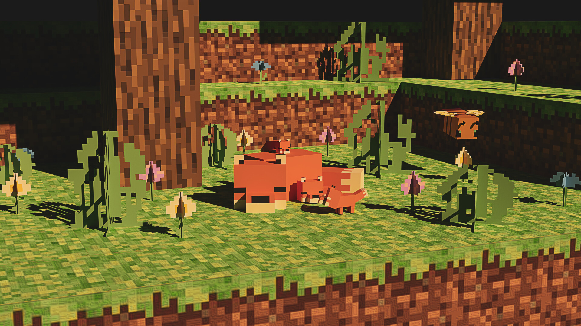 ArtStation - Mini Minecraft Scene