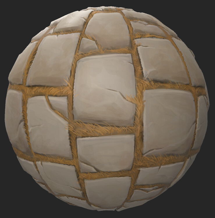 ArtStation - Painterly Stone Grass Texture