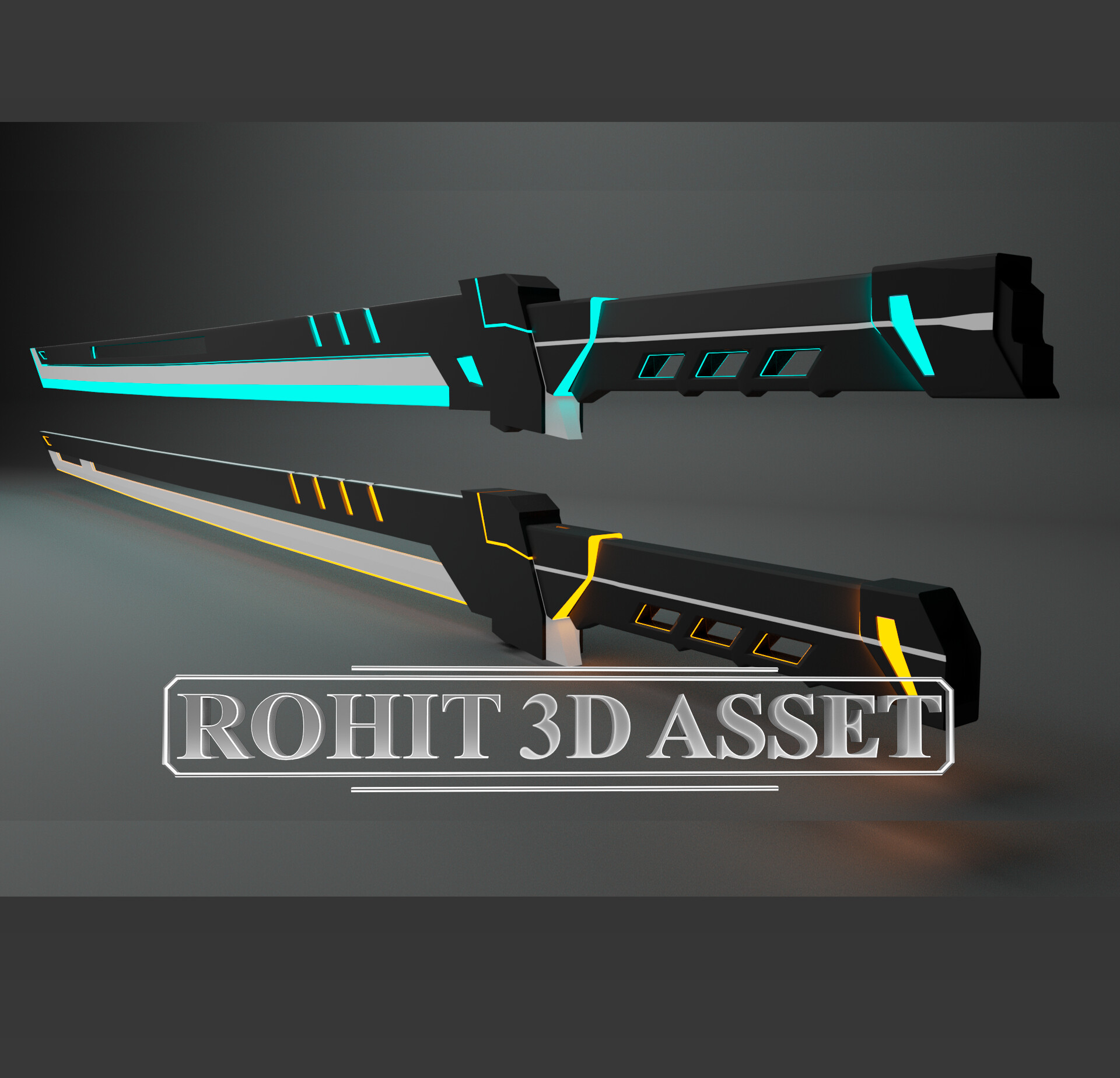ArtStation - Cyberpunk Swords