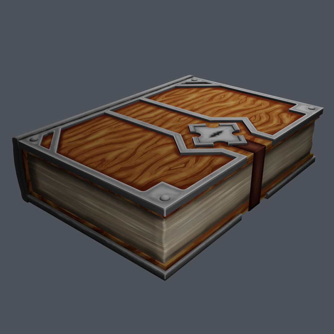 ArtStation - Hand painted stylized book
