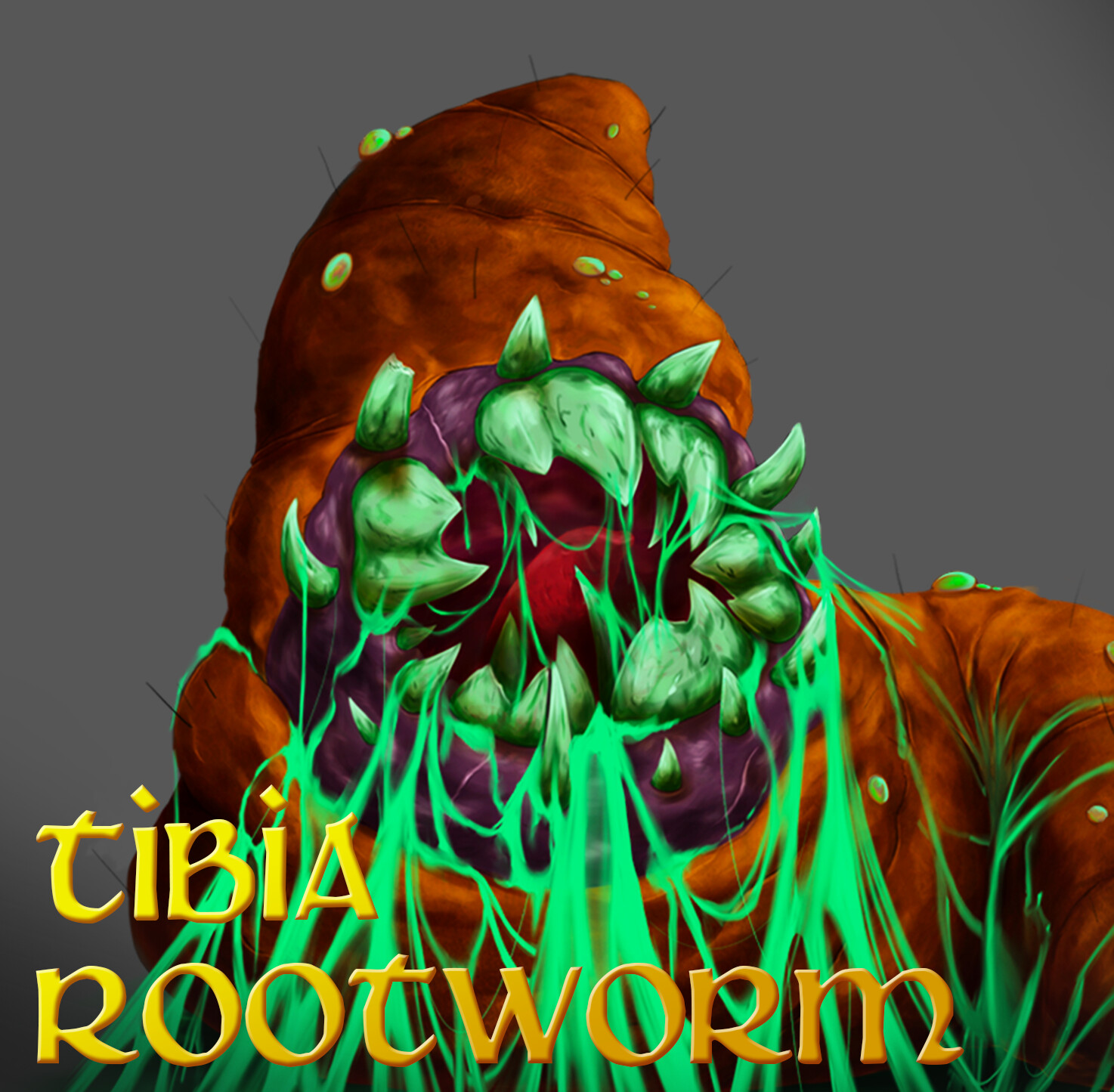 ArtStation - Tibia Rootworm and Carrion worm / Fan Art - Concept Ideas