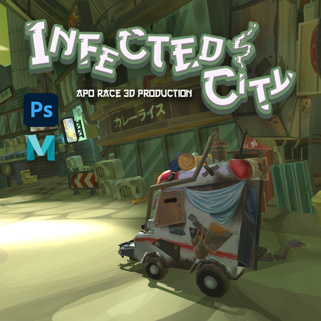 ArtStation - Infected City - Apocalypse Racer - Tablet Game