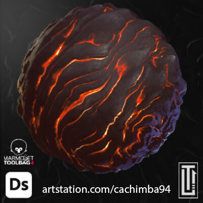 ArtStation - Stylized Lava Material