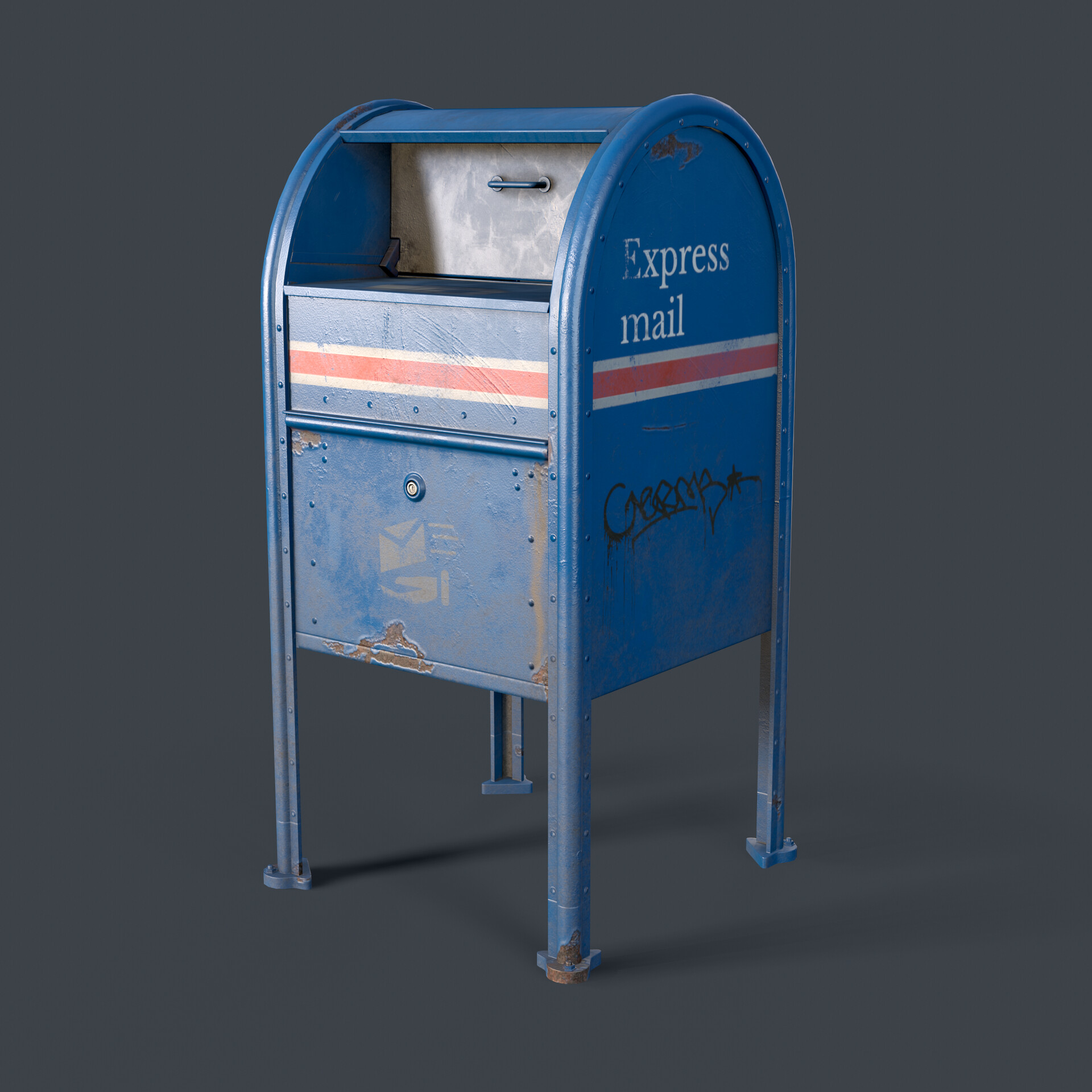 ArtStation - USPS Mailbox