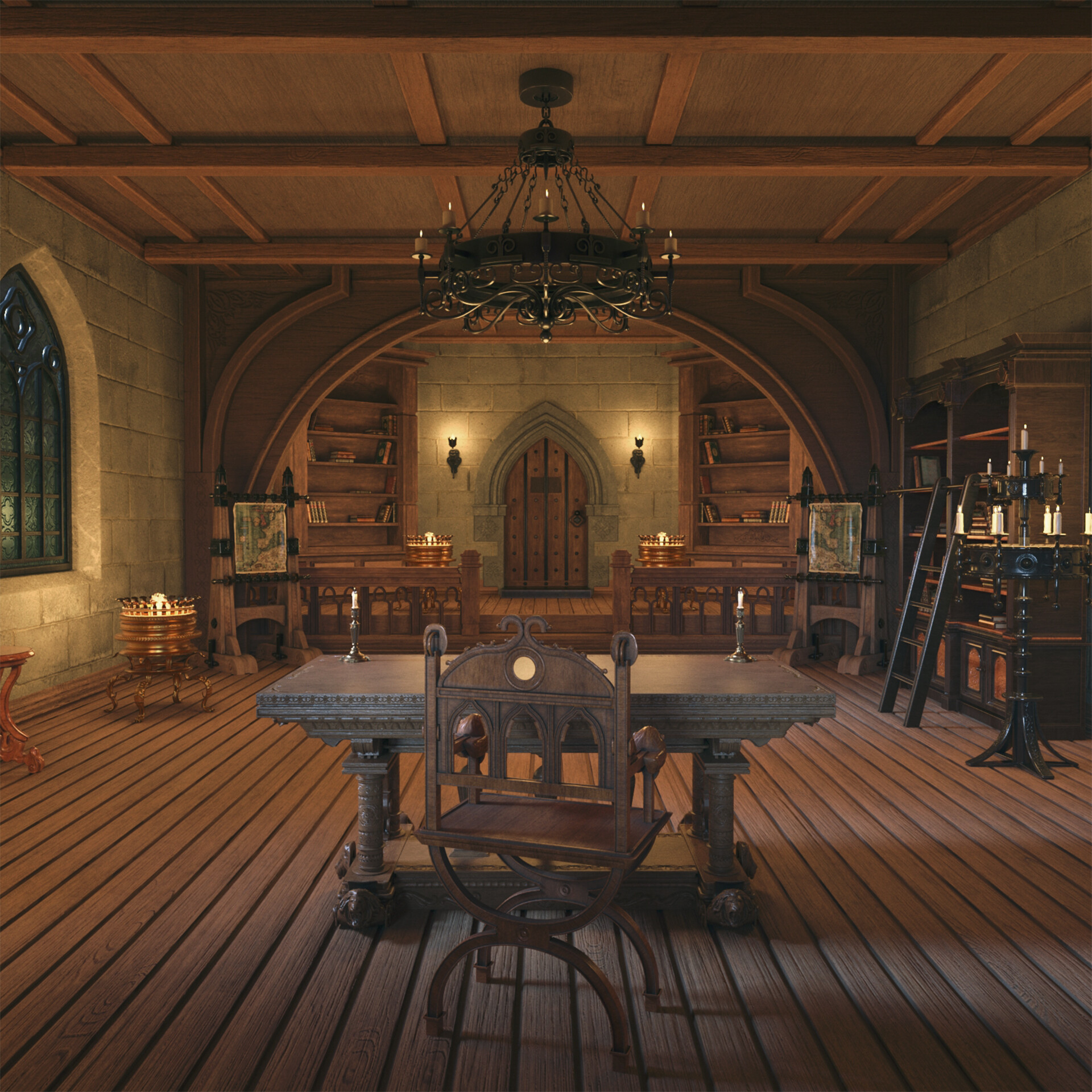 ArtStation - medieval interior