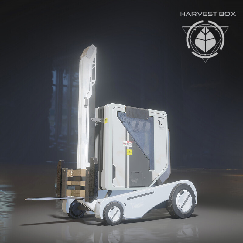 ArtStation - Sci-fi forklift
