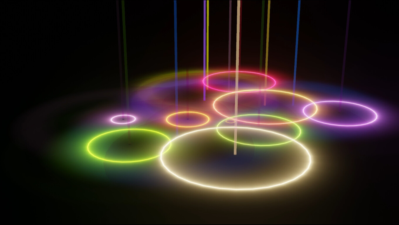 ArtStation - Neon Puddles