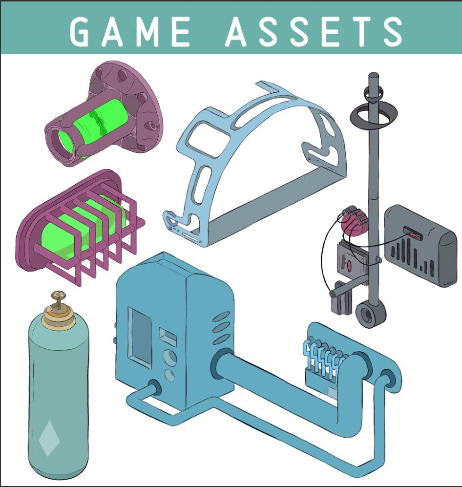ArtStation - Technical Illustrations/Game Assets