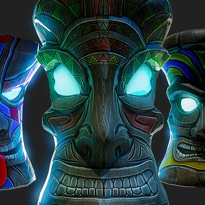 ArtStation - totems of scary doll