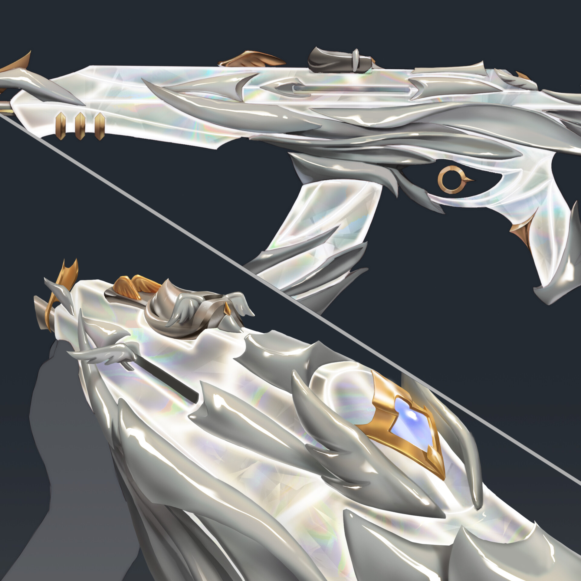 ArtStation - Valorant Fan Skin - FEAR NOT VANDAL