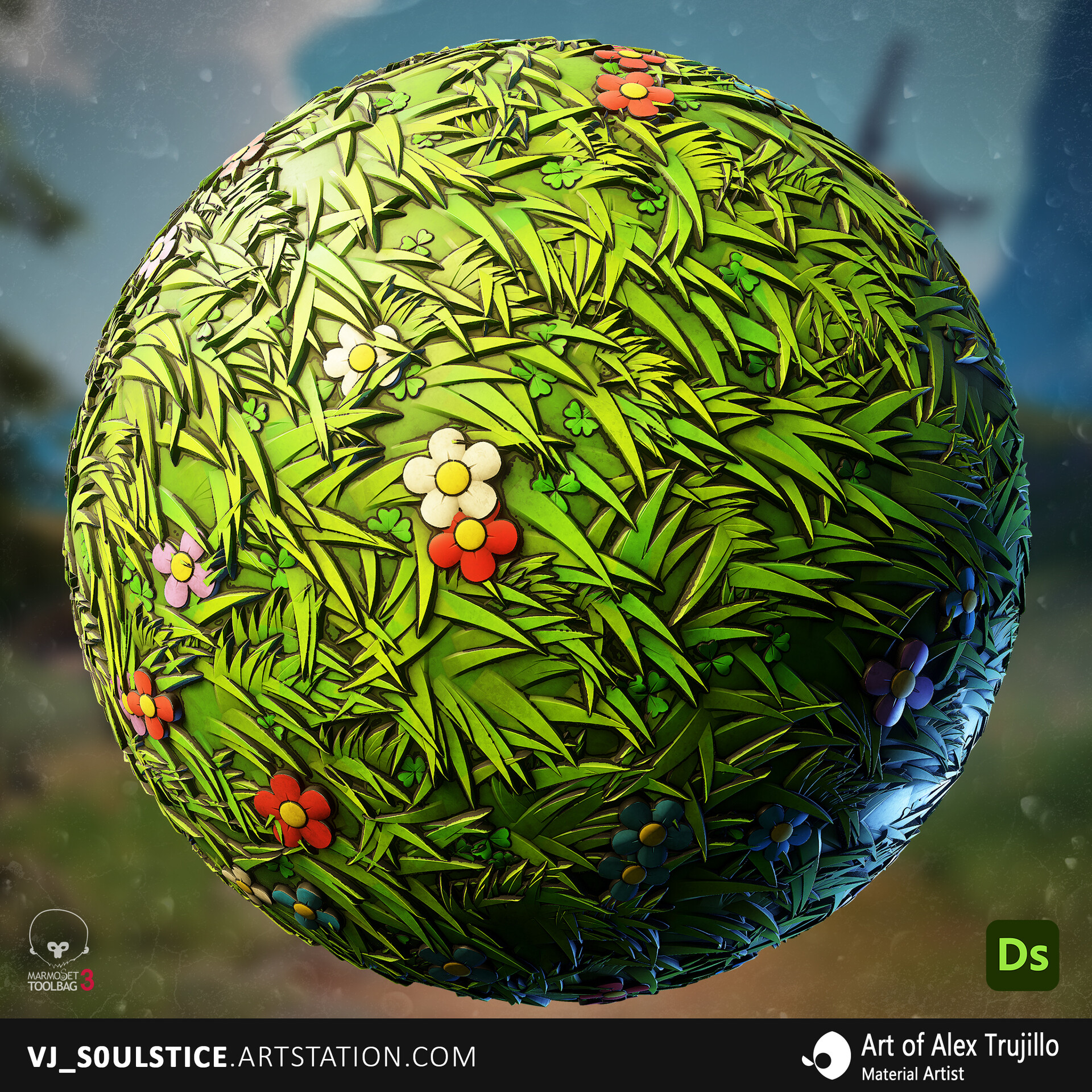 ArtStation - Borderlands-Inspired Grass