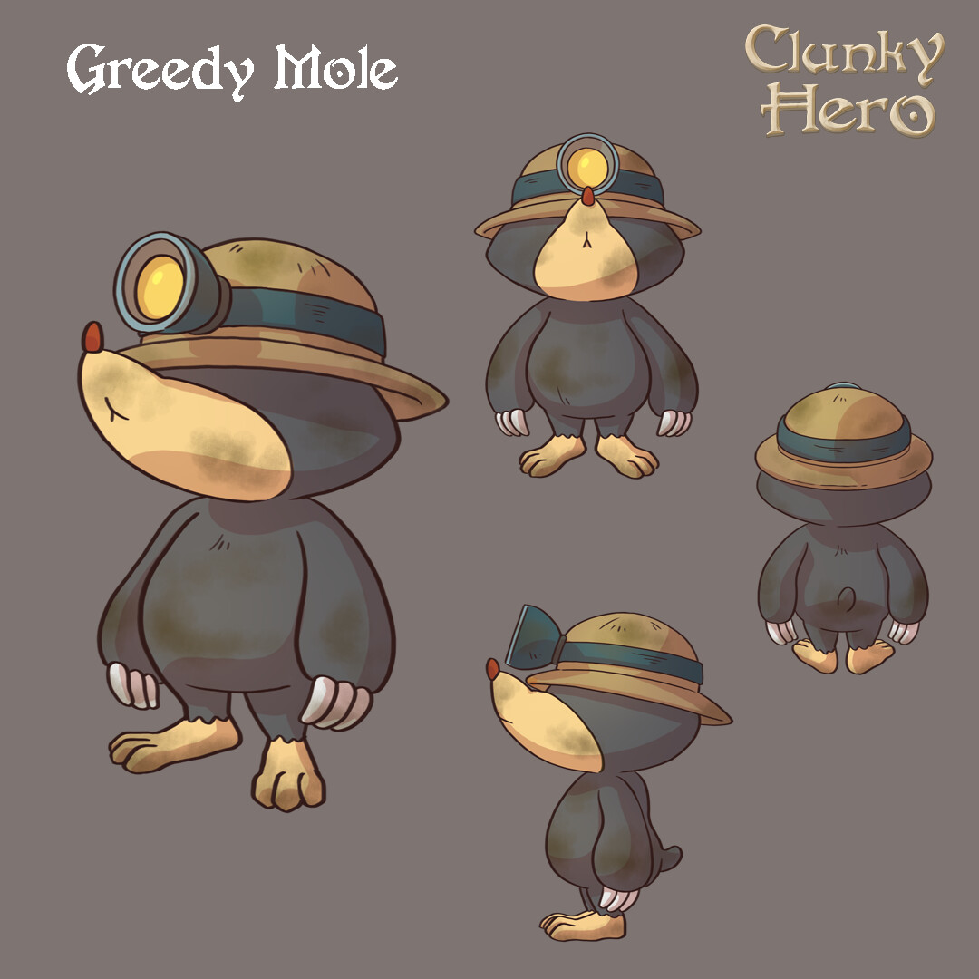 ArtStation - Character design "Clunky Hero"