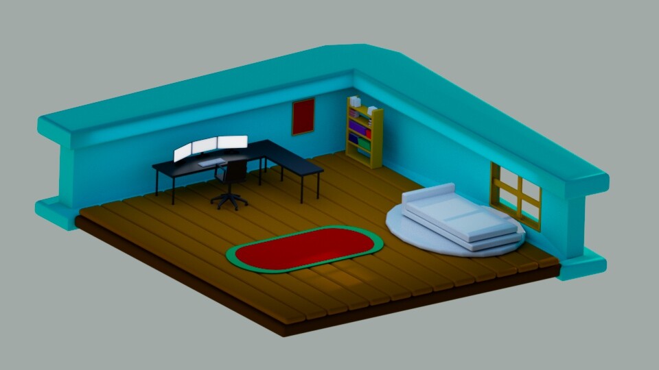 ArtStation - 3D Studio Room